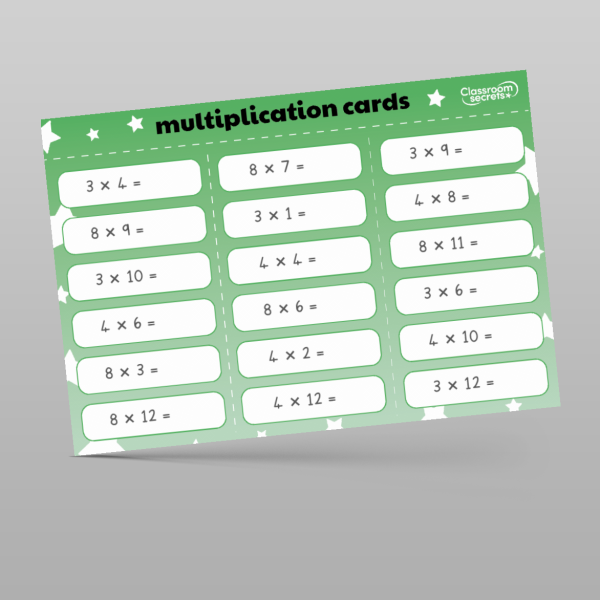 Year 3 Multiplication And Division Cards Resource | Classroom Secrets