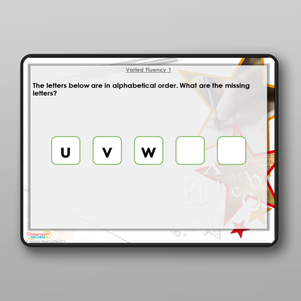 Year 1 The Alphabet Modelling Ppt Resource | Classroom Secrets