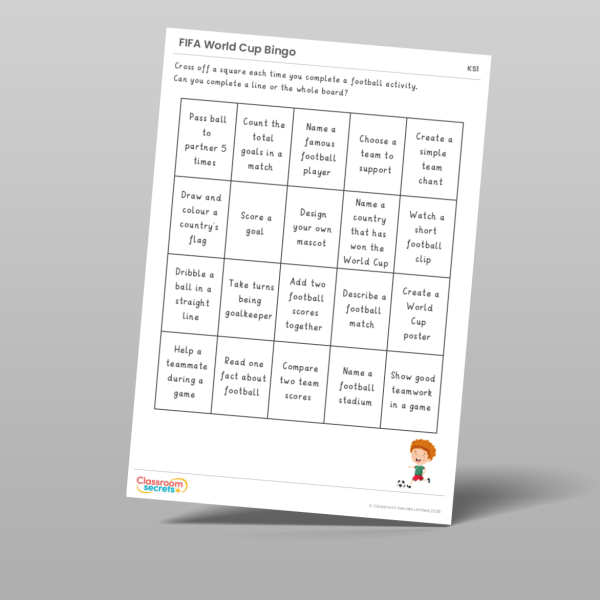 KS1 Fifa World Cup Activity Pack Resource | Classroom Secrets