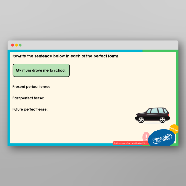 Year 5 Perfect Form In Sentences Teaching Ppt Resource | Classroom Secrets