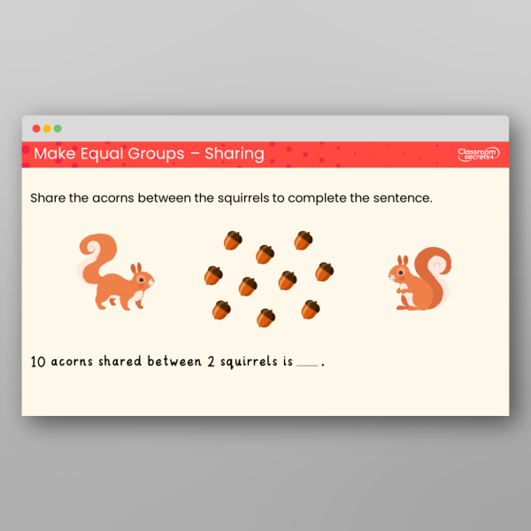Year 1 Make Equal Groups Sharing Teaching Ppt Resource | Classroom Secrets