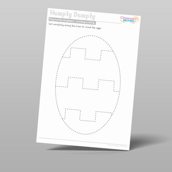 Eyfs Humpty Dumpty Cutting Activity Resource | Classroom Secrets