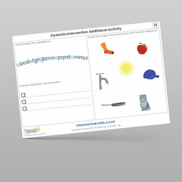 Dyslexia Intervention Programme Additional Activities Week 1 Resource ...