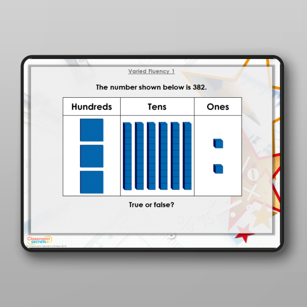 Year 3 100s 10s 1s 1 Modelling Ppt Resource | Classroom Secrets