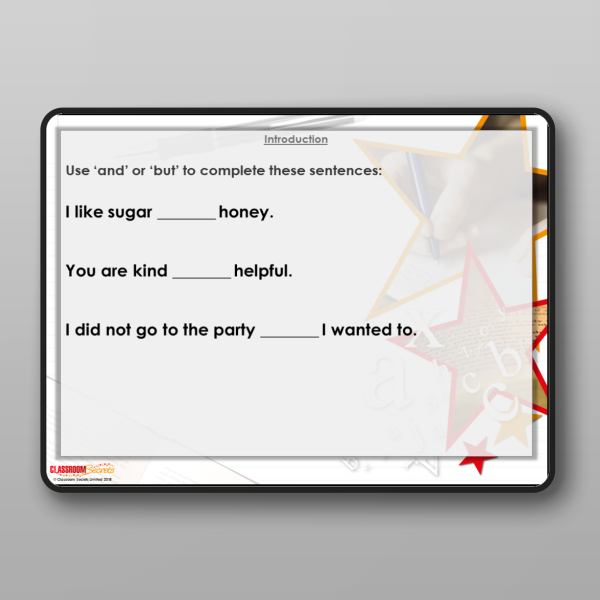 Year 1 Using But Modelling Ppt Resource | Classroom Secrets