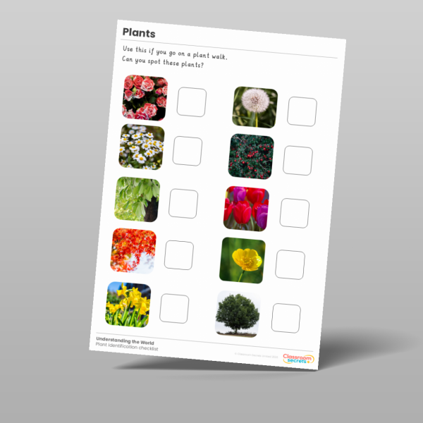 Eyfs Plants Identification Checklist Resource | Classroom Secrets