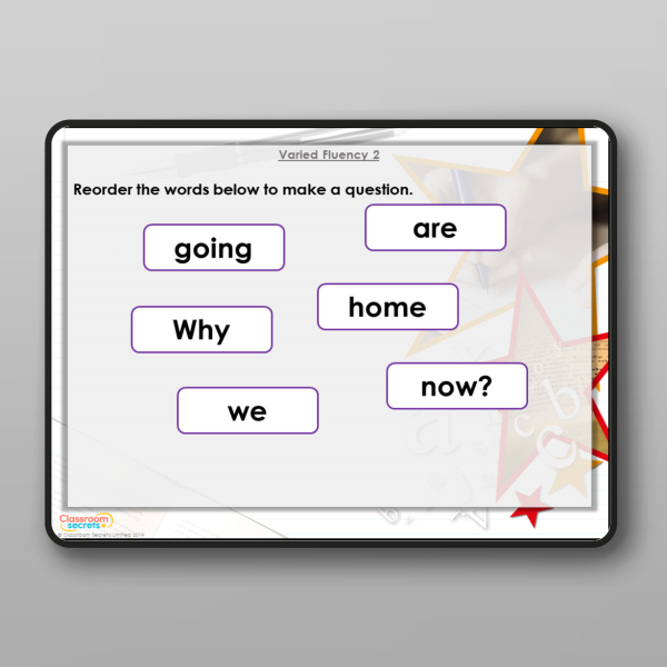 Year 1 Using A Sentence Modelling Ppt Resource | Classroom Secrets