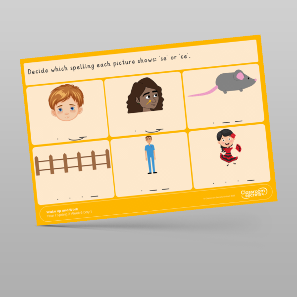 Year 1 Spring 2 Week 6 Wake Up And Work Resource | Classroom Secrets