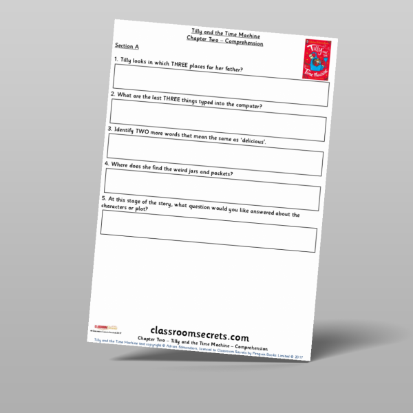 KS2 Tilly And The Time Machine Chapter 2 Whole Class Guided Reading ...