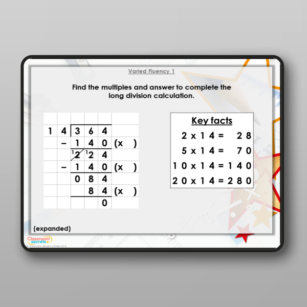 Year 6 Long Division 1 Modelling Ppt Resource | Classroom Secrets