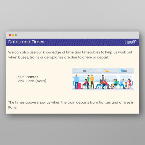 French Date And Time Teaching Ppt Resource | Classroom Secrets