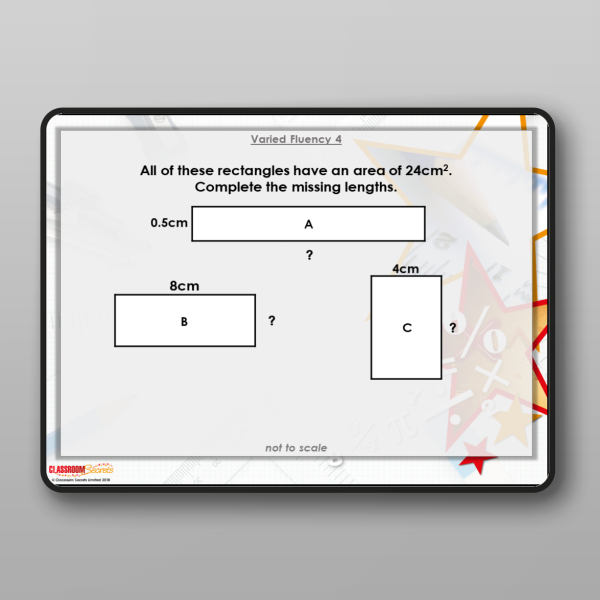 Year 6 Shapes Same Area Modelling Ppt Resource | Classroom Secrets