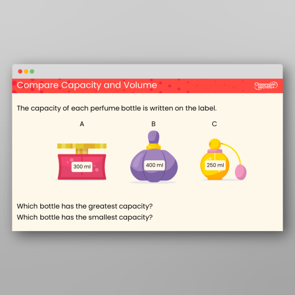 Year 3 Compare Capacity And Volume Teaching Ppt Resource | Classroom ...