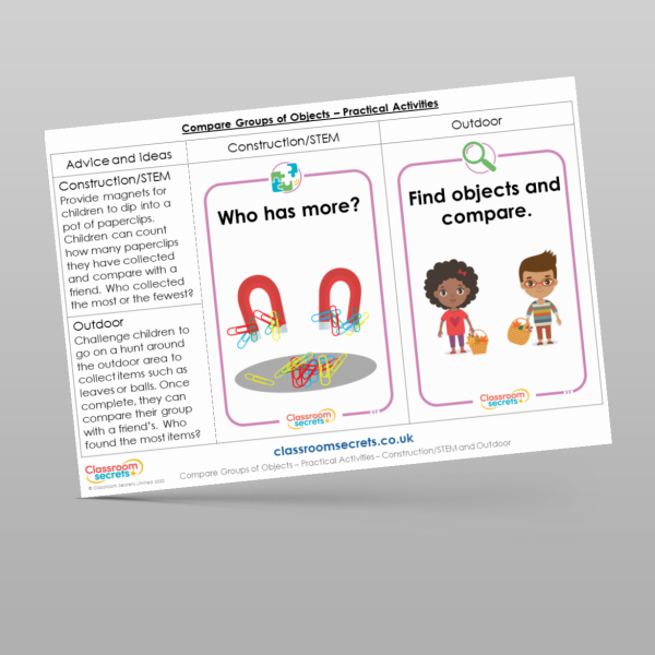 Year 1 Compare Groups Of Object Practical Activities Resource ...