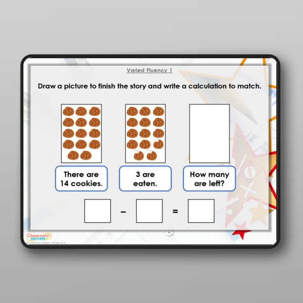 Year 1 Subtraction Not Crossing 10 Modelling Ppt Resource | Classroom Secrets