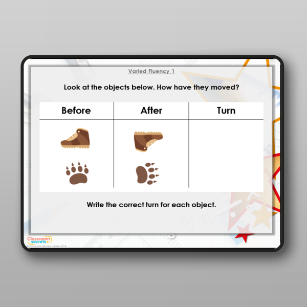 Year 1 Describe Turns Modelling Ppt Resource | Classroom Secrets