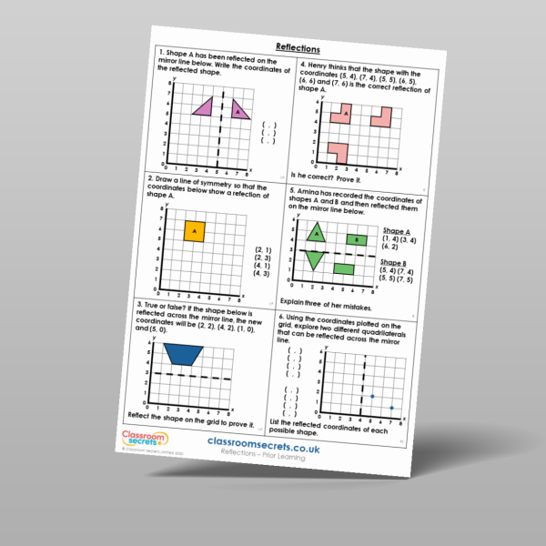 Year 6 Reflections Prior Learning Resource | Classroom Secrets