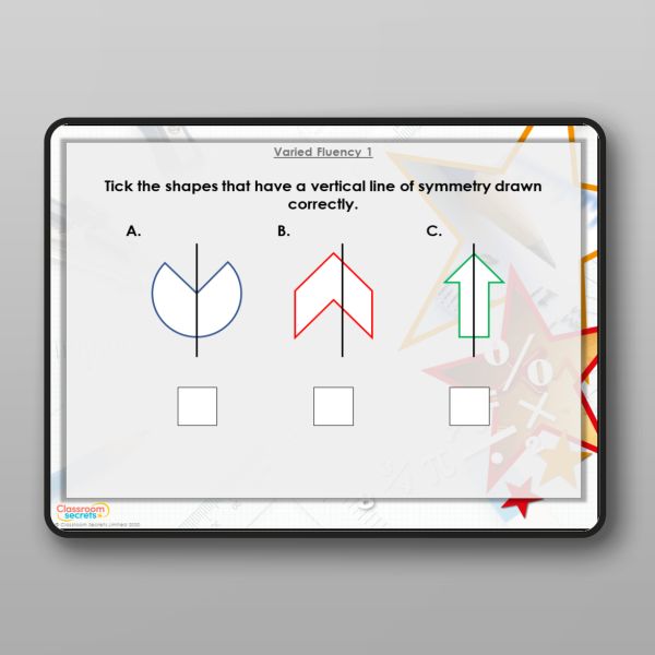 Year 2 Lines Of Symmetry On Shapes Modelling Ppt Resource | Classroom ...