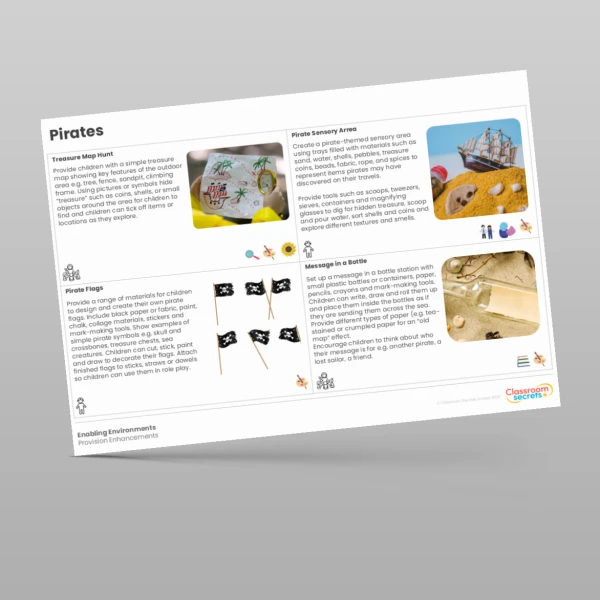 Cs Eyfs Pirates Provision Enhancements Resource | Classroom Secrets