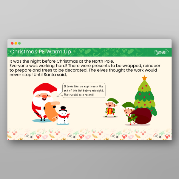 Eyfs Year 6 Christmas Pe Warm Up Resource | Classroom Secrets