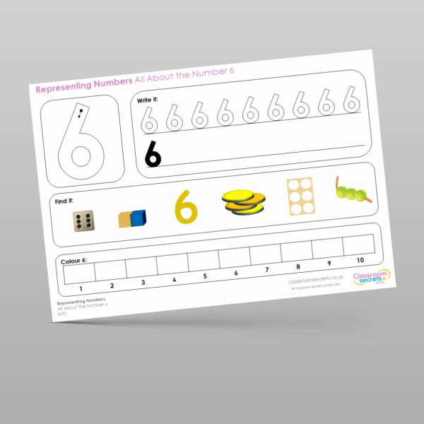 All About the Number 6 Learning Activity Resource | Classroom Secrets