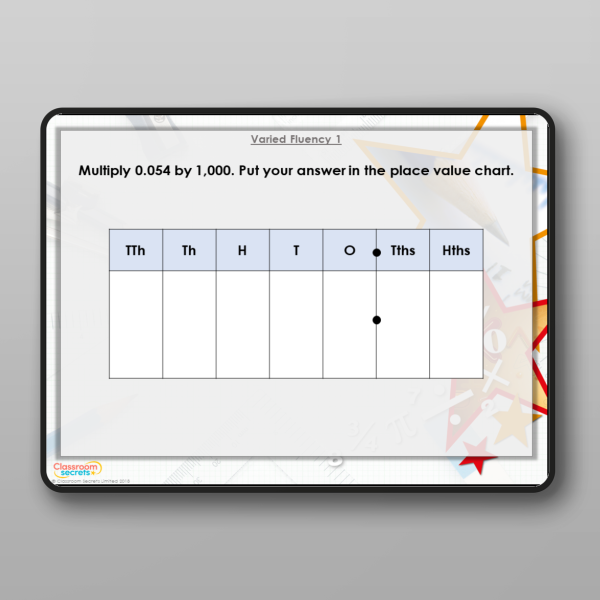 Multiply by 10, 100 and 1,000 - Decimals Modelling PPT Resource ...