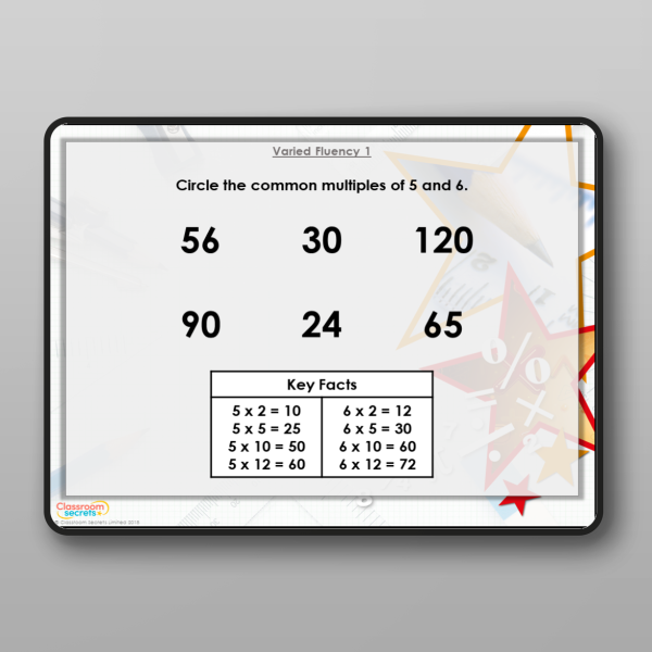 Year 6 Common Multiples Modelling Ppt Resource | Classroom Secrets