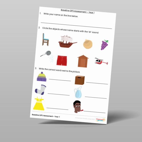 Year 1 Baseline Gps Assessment Resource | Classroom Secrets