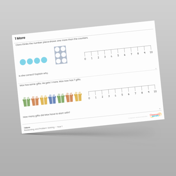 Year 1 1 More Reasoning And Problem Solving 2 Resource | Classroom Secrets