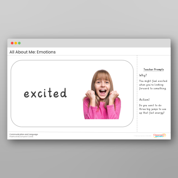 Eyfs All About Me Emotional Literacy Flashcards Resource | Classroom ...