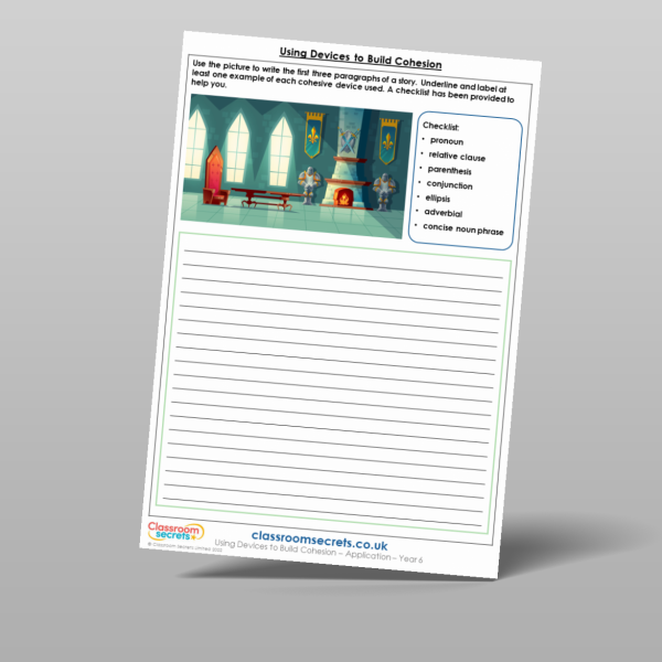 Year 6 Using Devices To Build Cohesion Application Resource Classroom Secrets