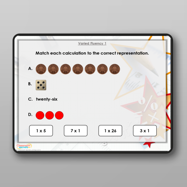Year 4 Multiply By 1 And 0 Modelling Ppt Resource | Classroom Secrets
