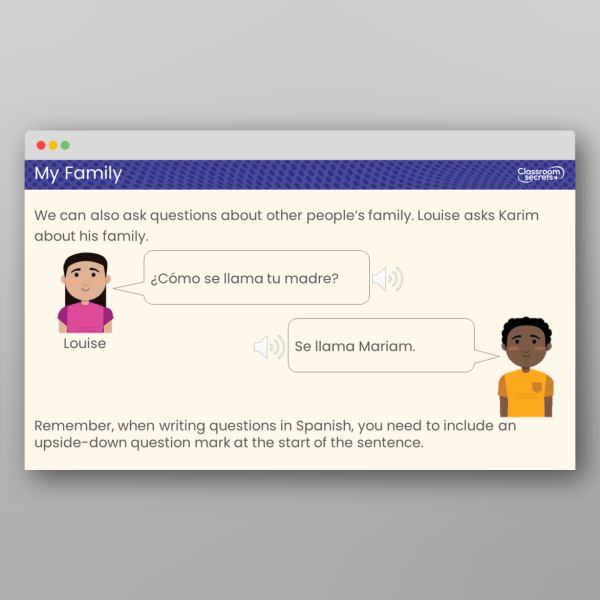 Year 4 Spanish My Family Teaching Ppt Resource | Classroom Secrets