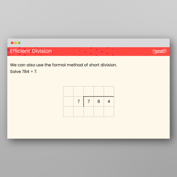 Year 5 Efficient Division Teaching Ppt Resource | Classroom Secrets