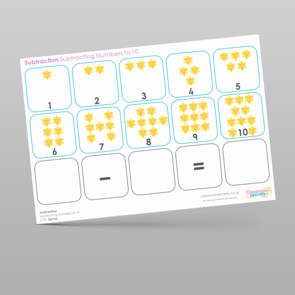 Eyfs Subtracting Numbers To 10 Learning Activity Resource | Classroom ...