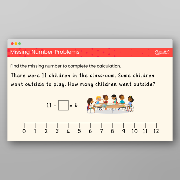Year 1 Missing Number Problems Teaching Ppt Resource Classroom Secrets
