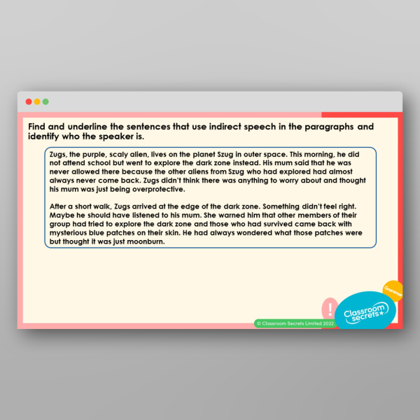 Year 4 Using Speech In Paragraphs Teaching Ppt Resource | Classroom Secrets