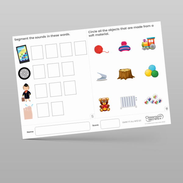 Year 1 Early Morning Work Autumn Week 12 Resource | Classroom Secrets