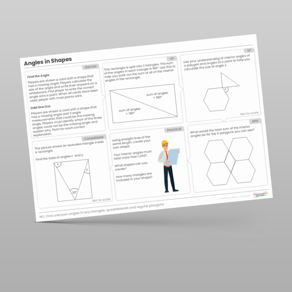 Cs Tutors Angles In Shapes Tutor Mat Resource | Classroom Secrets