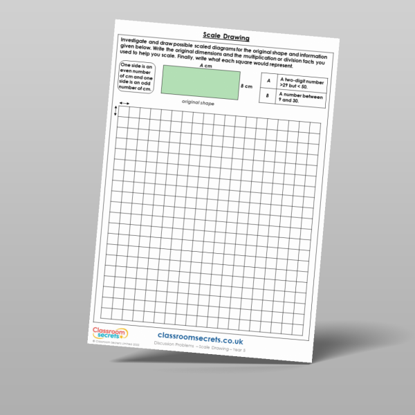 Year 6 Scale Drawing Discussion Problem Resource | Classroom Secrets