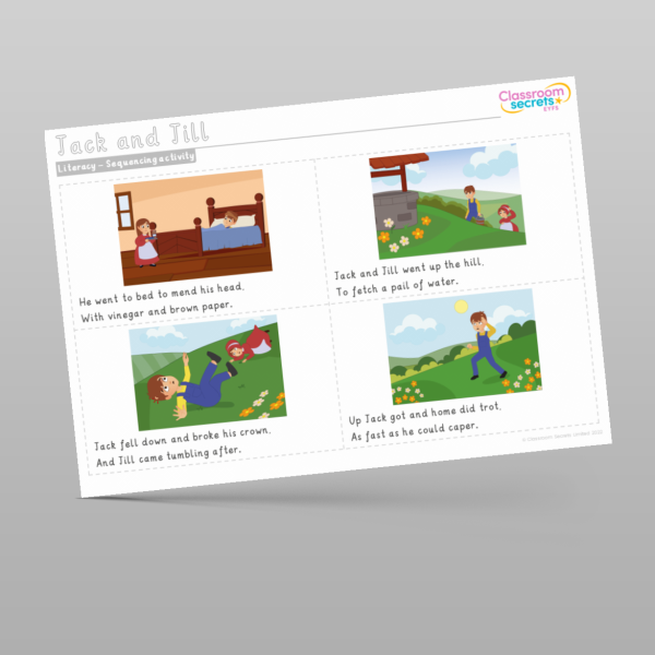 Eyfs Jack And Jill Sequencing Activity Resource | Classroom Secrets