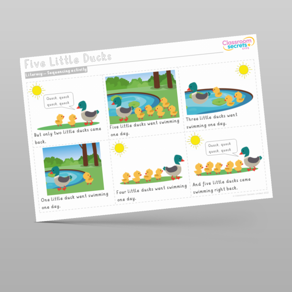 Eyfs Five Little Ducks Sequencing Activity Resource | Classroom Secrets