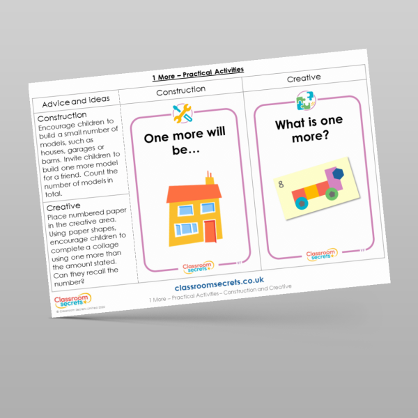 Year 1 1 More Practical Activities Resource | Classroom Secrets Year 1 1 More Practical Activities Resource | Classroom Secrets