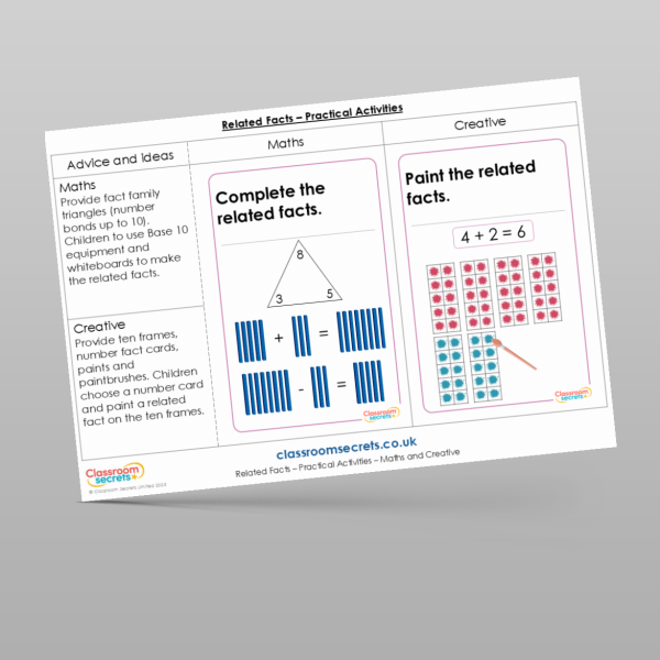 Year 2 Related Facts Practical Activities Resource | Classroom Secrets