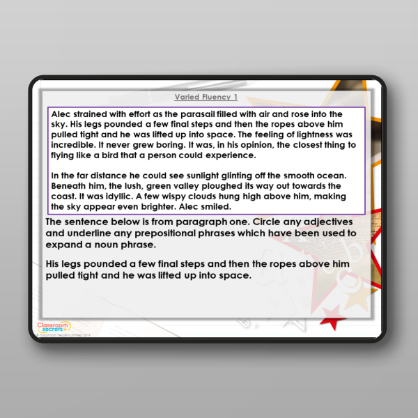 Year 5 Concise Noun Phrases Modelling Ppt Resource | Classroom Secrets