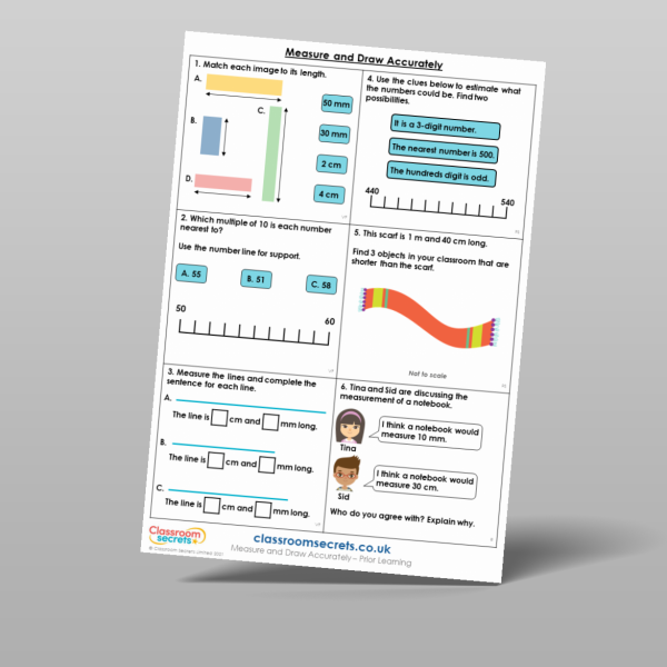 Year 3 Measure And Draw Accurately Prior Learning Resource | Classroom ...