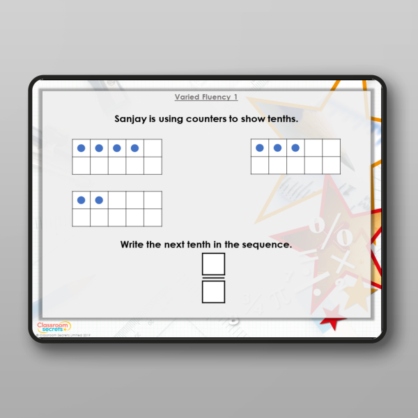Year 3 Count In Tenths Modelling Ppt Resource | Classroom Secrets