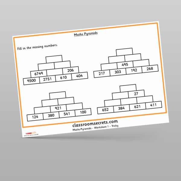 KS1 And Ks2 Calculations Pyramid Puzzles Resource | Classroom Secrets