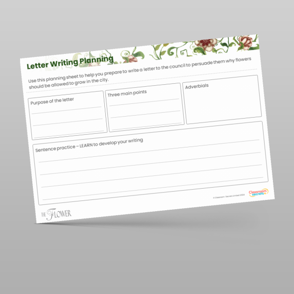 Year 3 The Flower Writing Unit Writing Planning Resource | Classroom ...