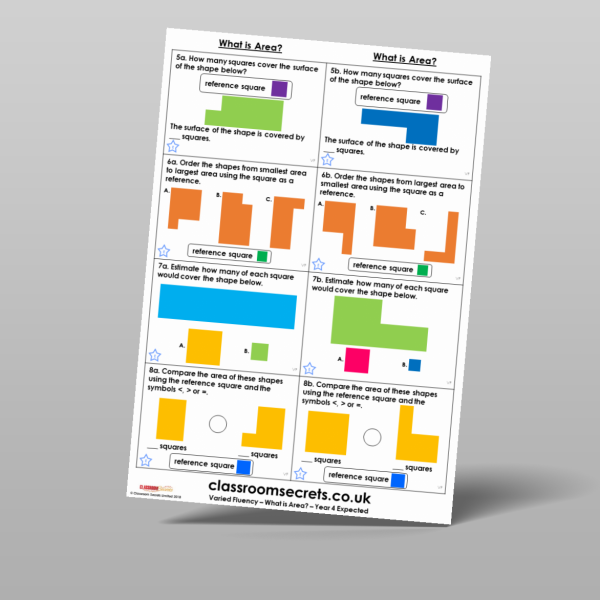 Year 4 What Is Area Varied Fluency Resource | Classroom Secrets